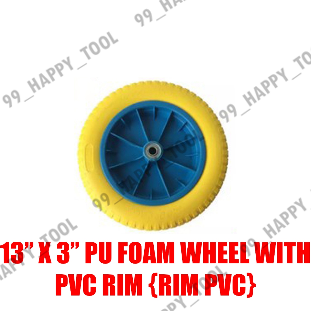 PU Foam Wheel Heavy Duty Wheel Barrow Tyre Tayar Kereta Sorong | Shopee Malaysia