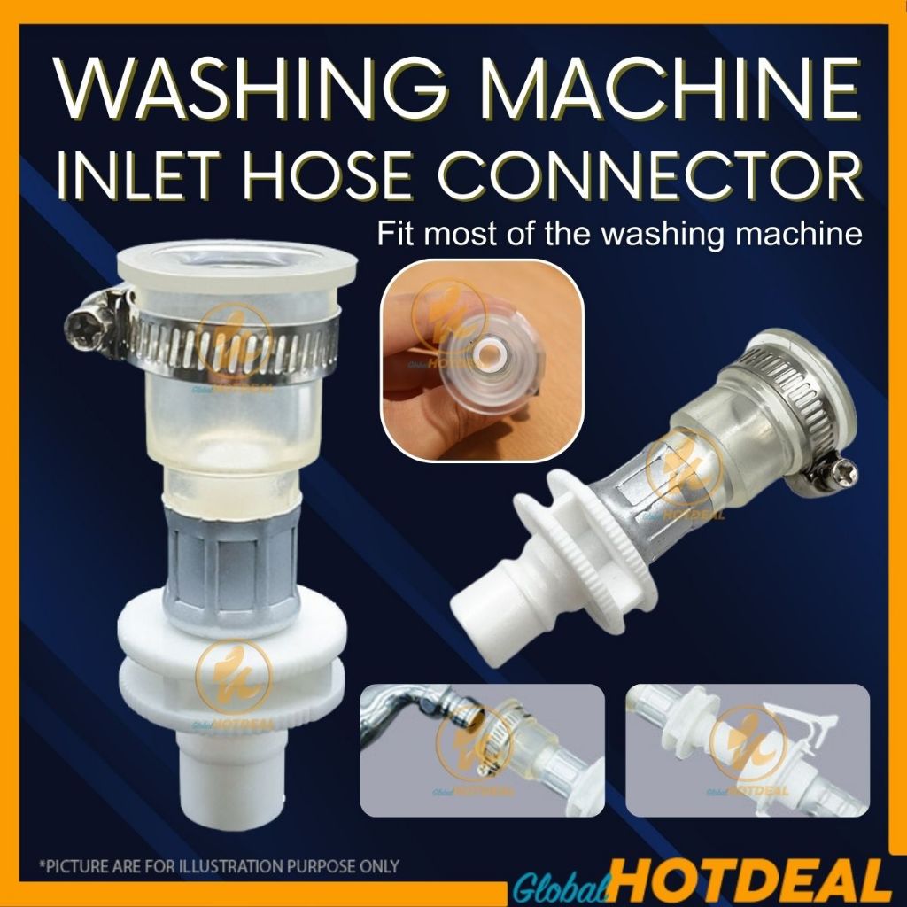 Premium A Type Universal Washing Machine Inlet Hose Connector Faucet ...
