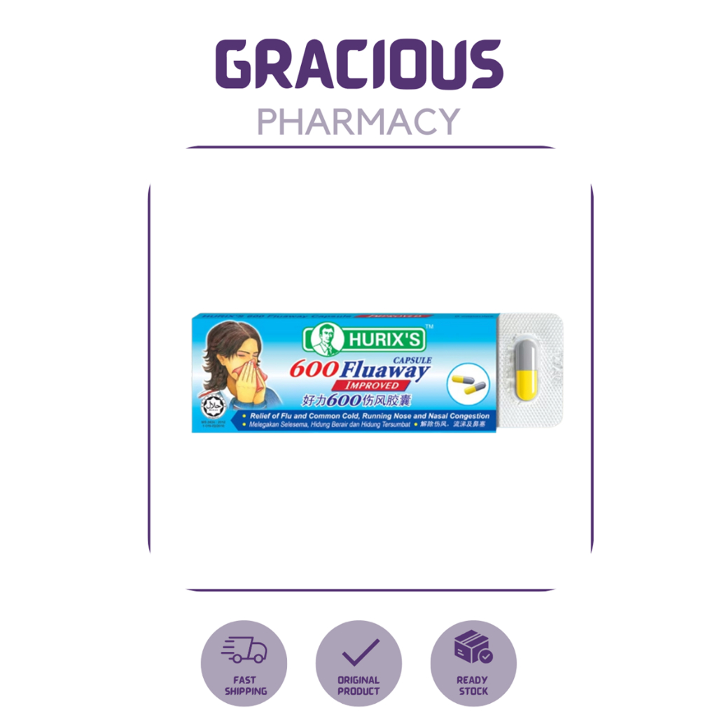 HURIX'S 600 FLUAWAY CAPSULE (6'S) | Shopee Malaysia