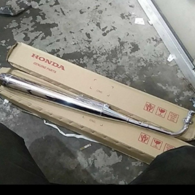 Ekzos Honda C70 GBO GBOJ Fame 100%ORIGINAL Exzos Exhaust Pipe | Shopee ...
