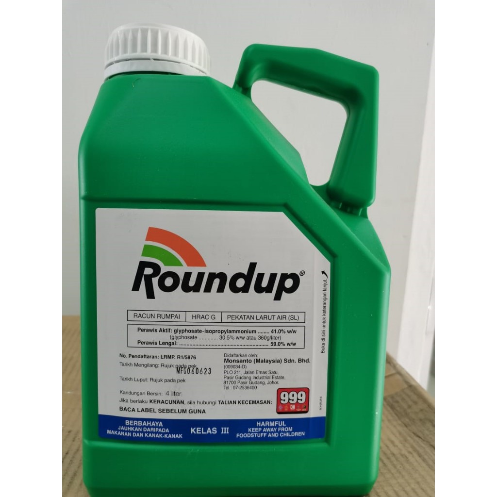 4L ROUNDUP racun rumput rampai racun rumput racun roundup racun rumput ...