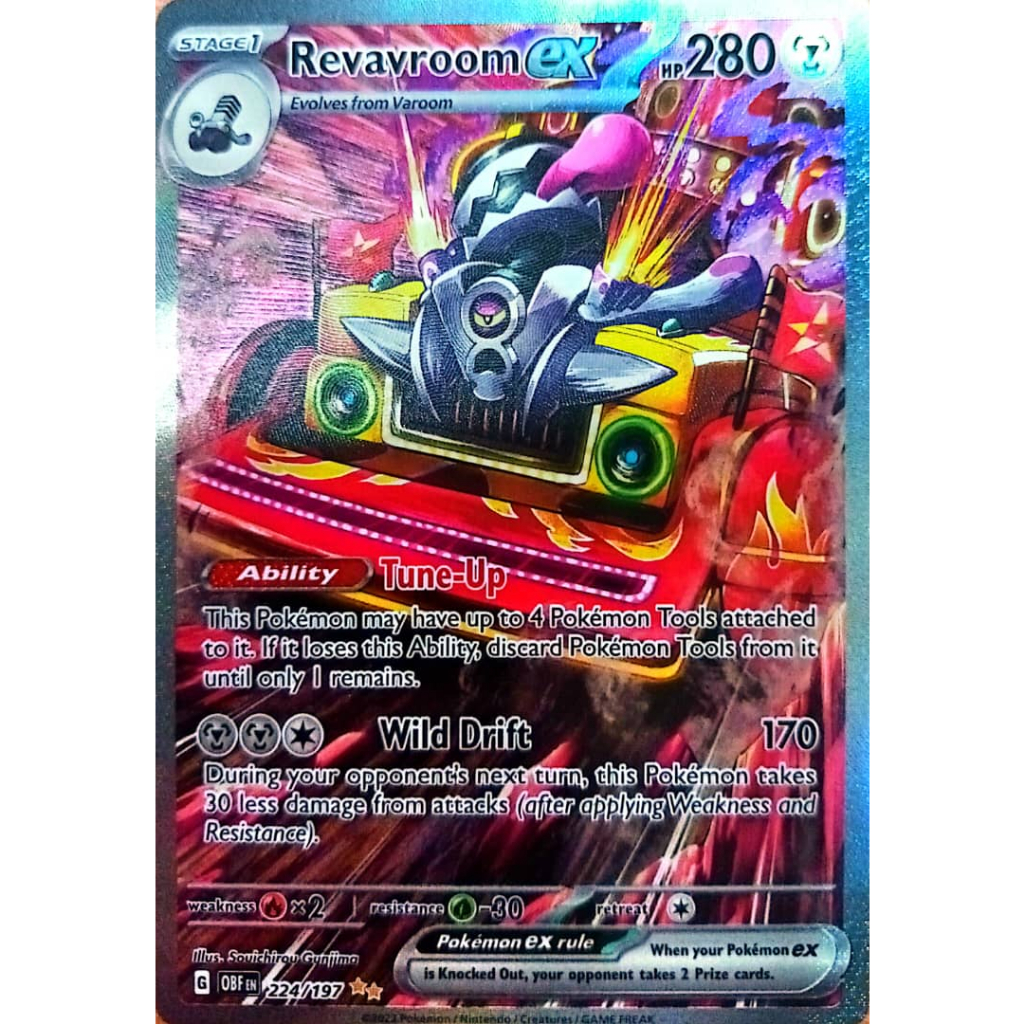 Pokemon TCG Card Game Revavroom ex - 224/197 - Special Illustration ...