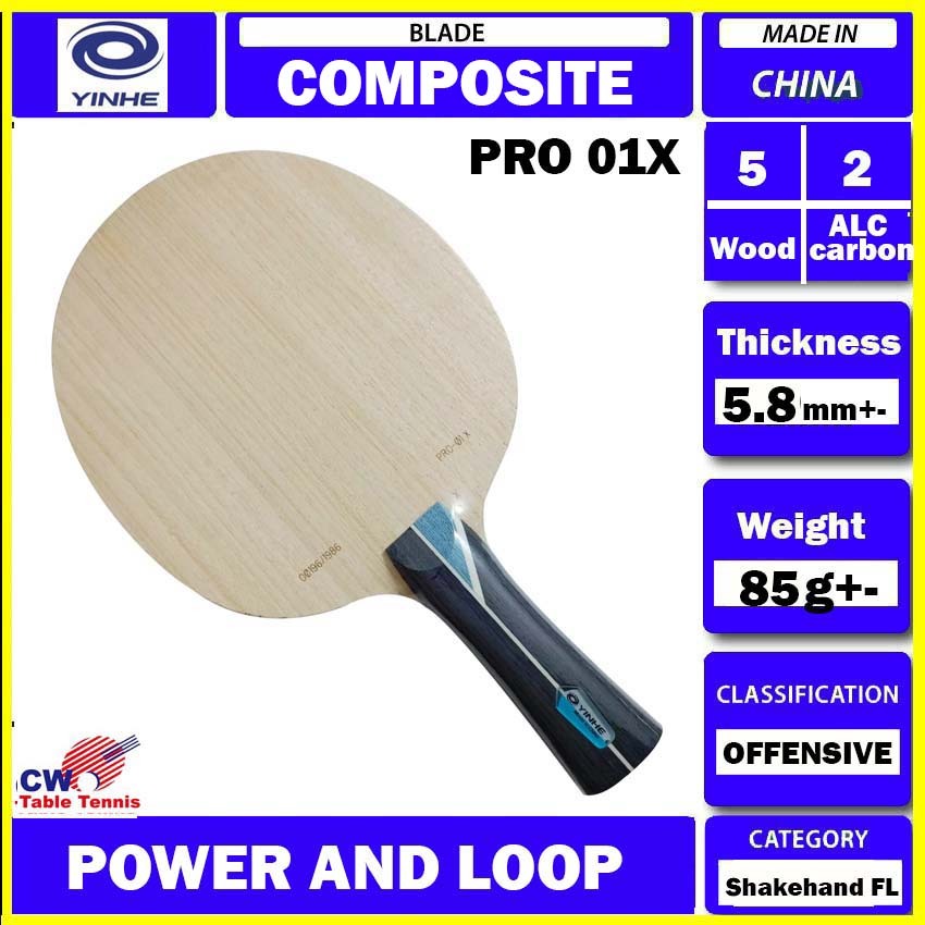 YINHE PRO 01X Edition Special External Blue ALC Profession special 01 PRO 01X TABLE TENNIS Blade ...