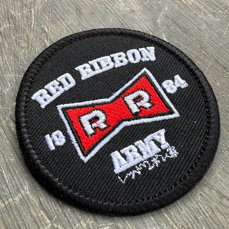 Red Ribbon Army Embroidered Patches | Shopee Malaysia