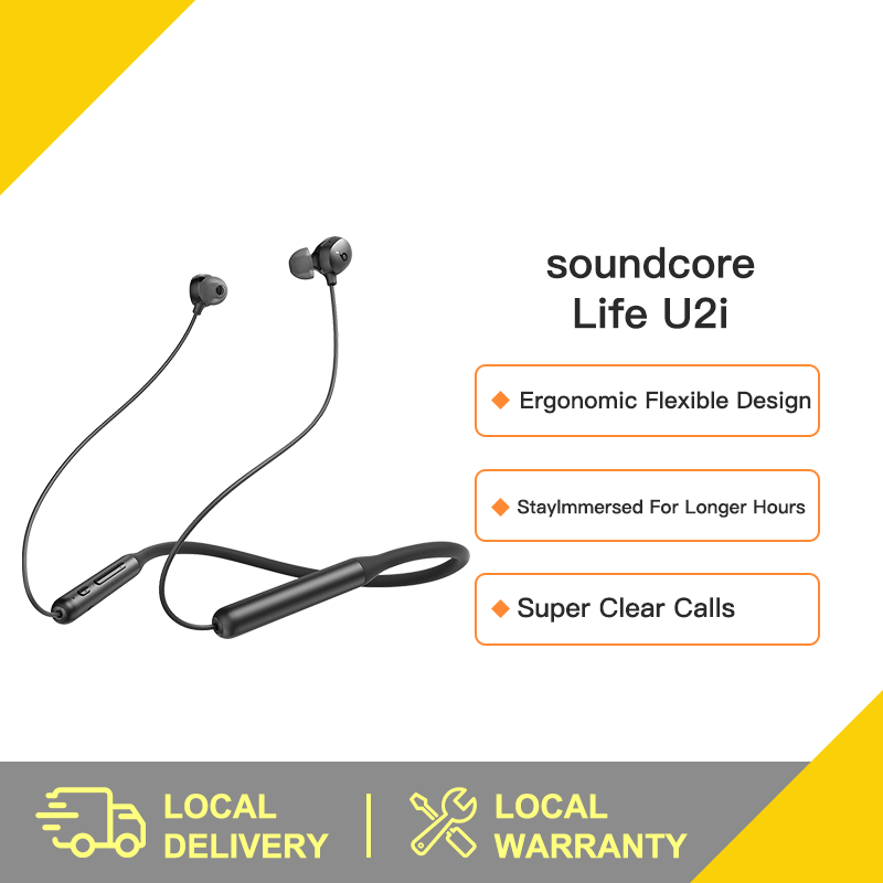 Anker Soundcore Life U2i Wireless Neckband Headphones Bluetooth ...