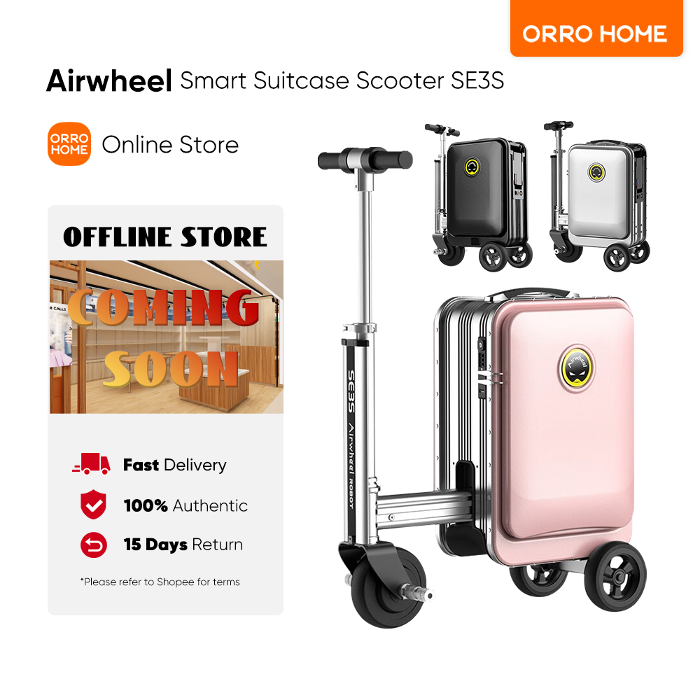 ORRO HOME Airwheel SE3S Smart Ridding Travel Electric Luggage Scooter ...