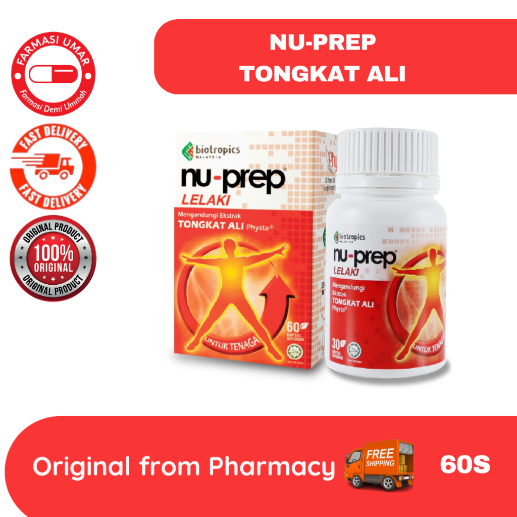 Nu-Prep / NuPrep Tongkat Ali 1 BOTOL (60 Capsule) | Shopee Malaysia