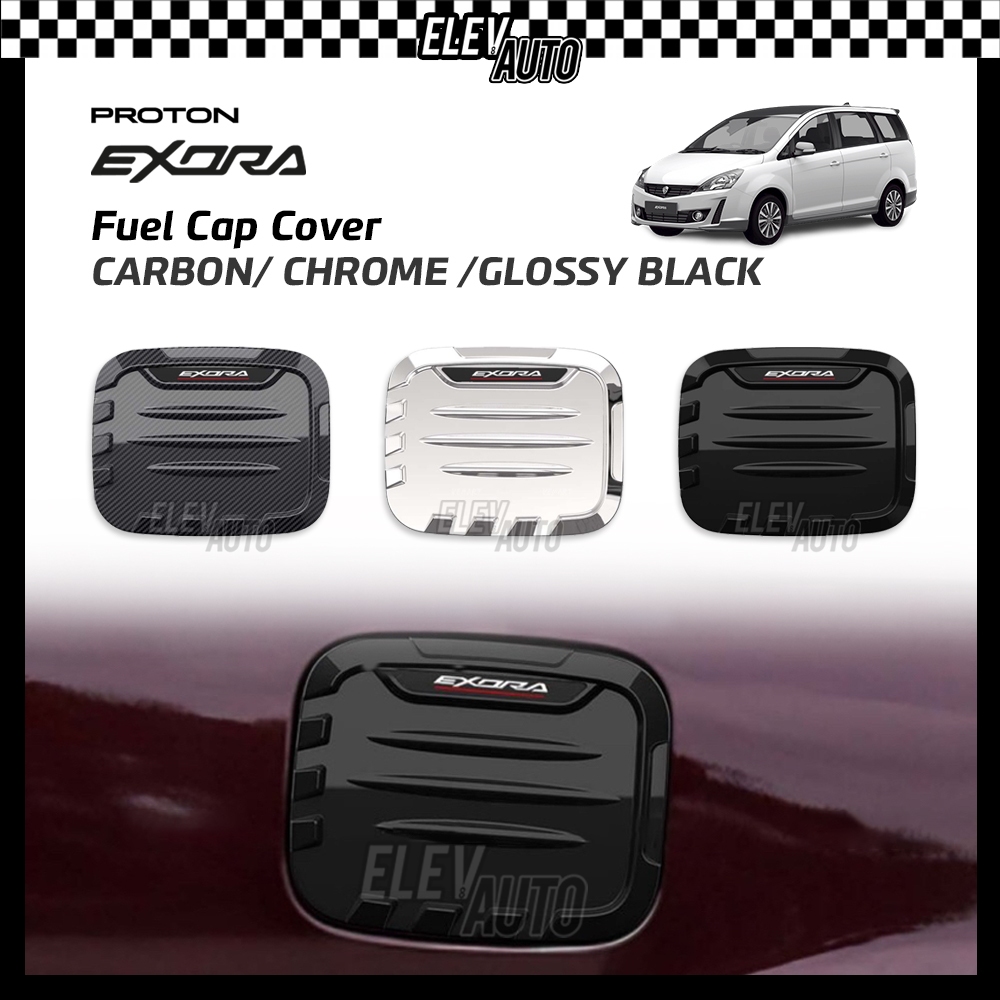 Proton Exora 2009 - 2020 Fuel Cap Cover Gas Tank Cap Trim Carbon Fiber ...