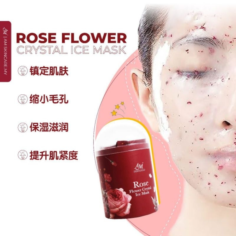 100% Original🔥 Ready stock 🔥 Am Rose Mask 10gm x 12 sachets (New ...