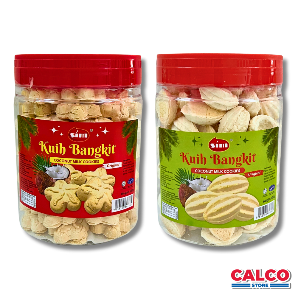 500g/600g Sim Brand Kuih Bangkit Coconut Milk Cookies Original Assorted ...