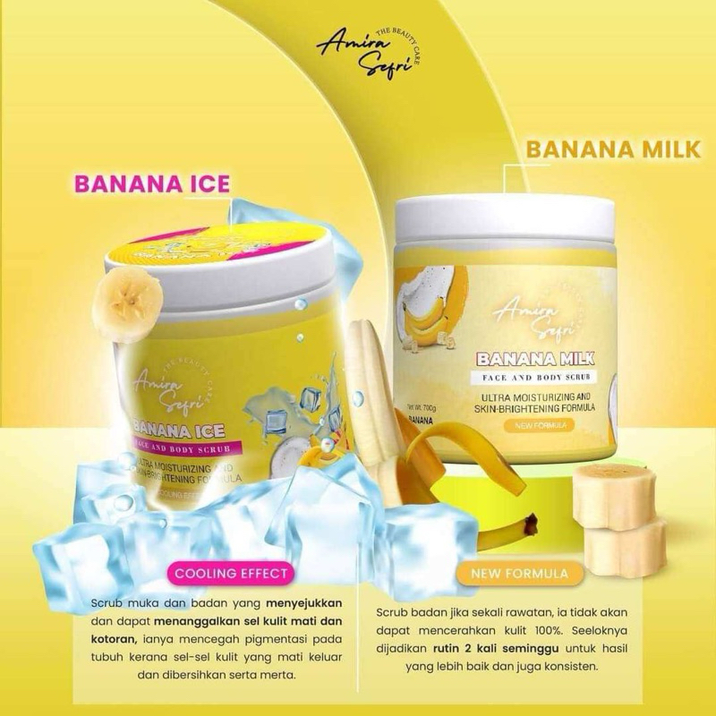 Banana Milk & Banana Ice Scrub 700g | Shopee Malaysia