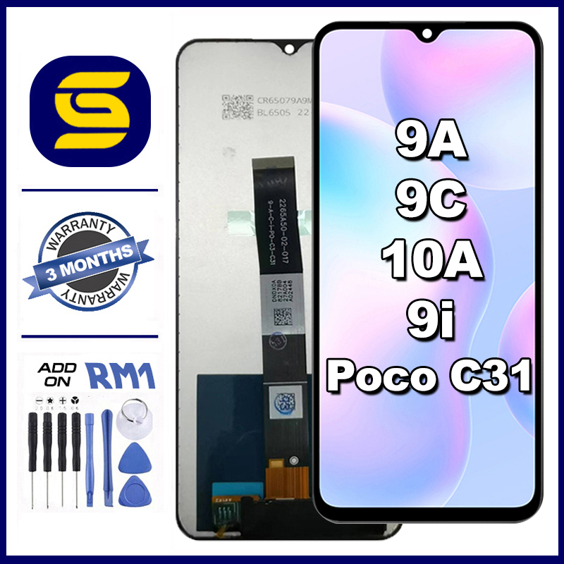 LCD Redmi 9A/ 9C/ 10A/ 9i/ poco C31 Compatible For Glass Original Touch ...