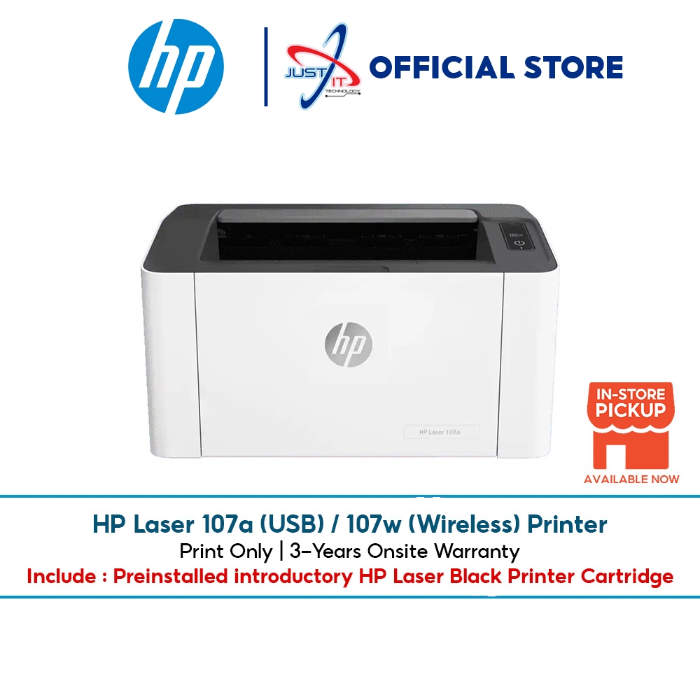 HP Laser 107A / 107W Affordable Wireless Printer | Shopee Malaysia