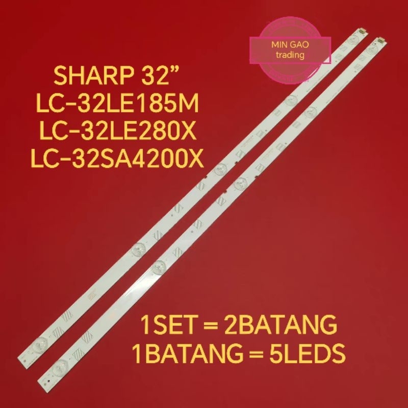 SHARP LC-32LE185M LC-32LE280M LC-32SA4200X LED TV BACKLIGHT (LAMPU TV ...