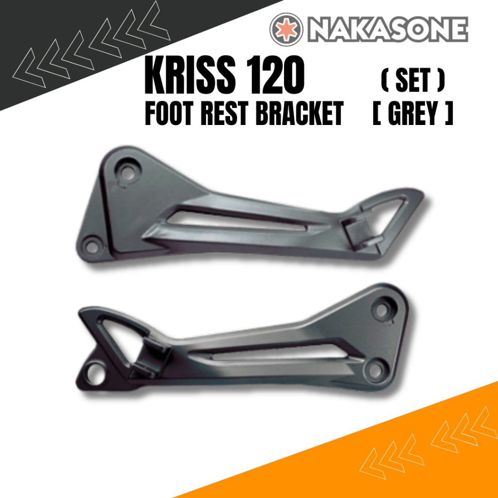 MODENAS KRISS / KRISS 120/MR1 [GREY] FOOT REST BRACKET LEFT / RIGHT ...