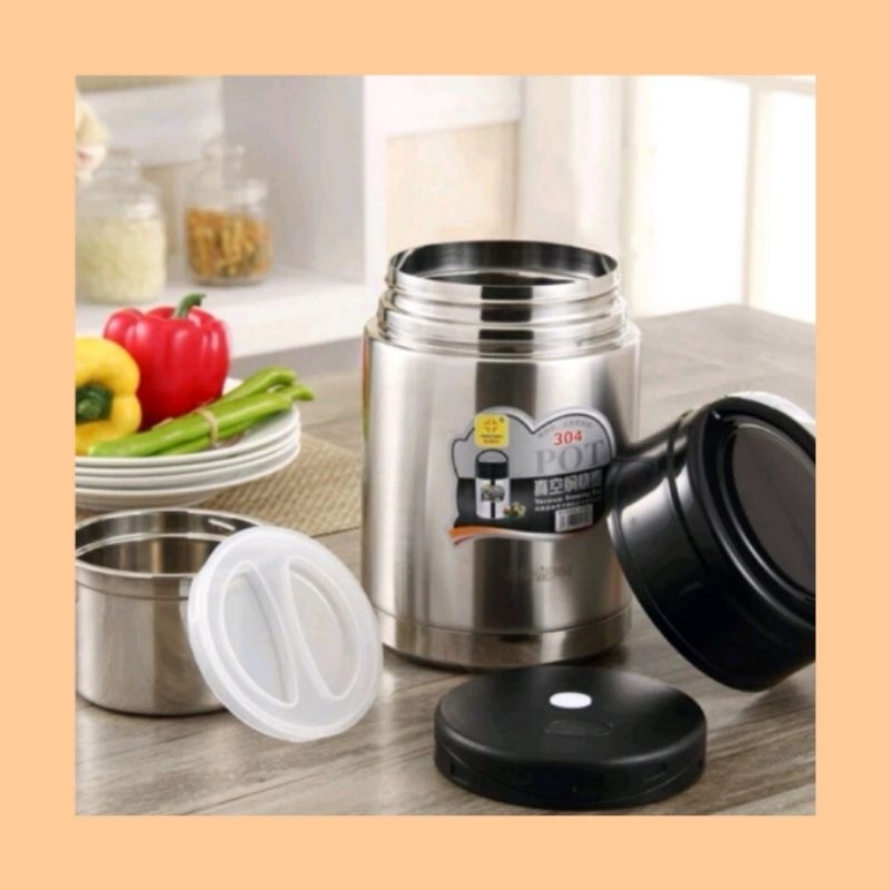 [Ready Stock] HICOOK 304 Thermos Food Jar Thermos Flask Thermal ...