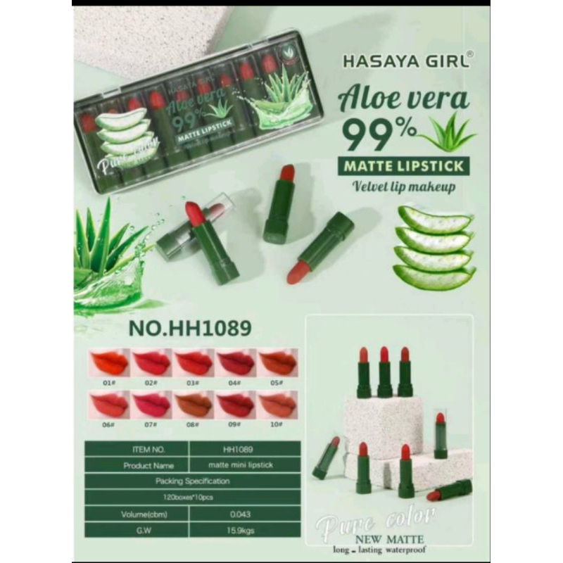 Hasaya Girl Lipsticks 10 Color box | Shopee Malaysia