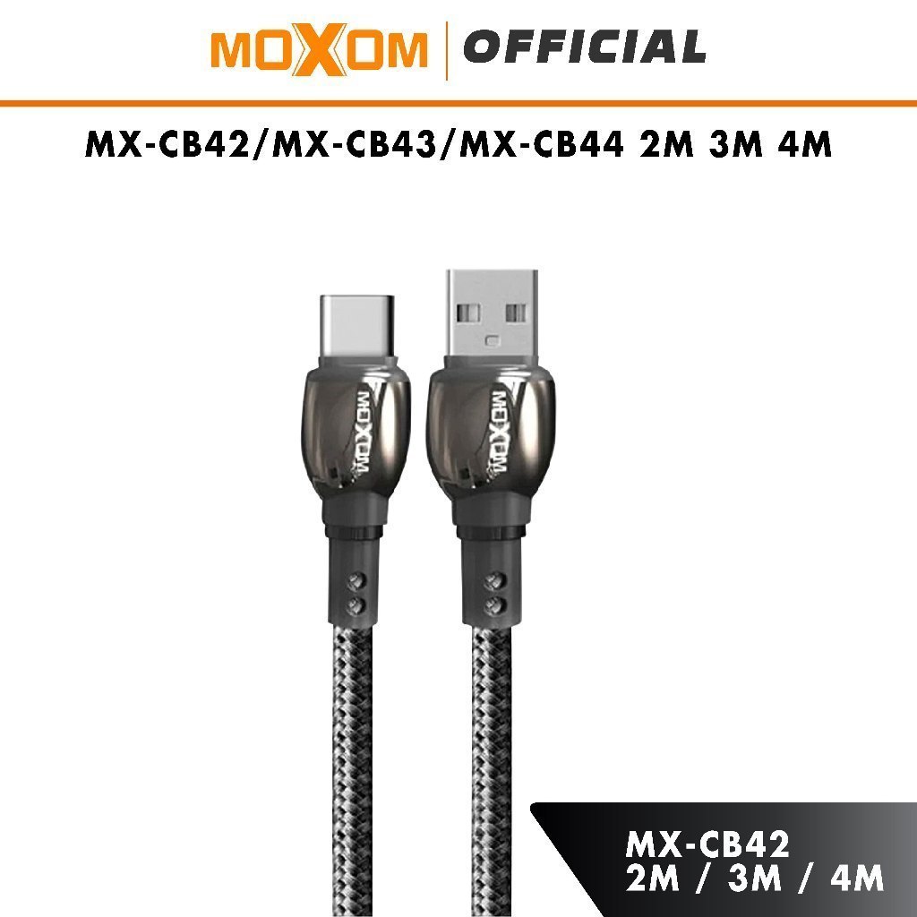 Moxom Braided Data Cable Non-Fading High Speed 2.4A Fast Charge Cable ...