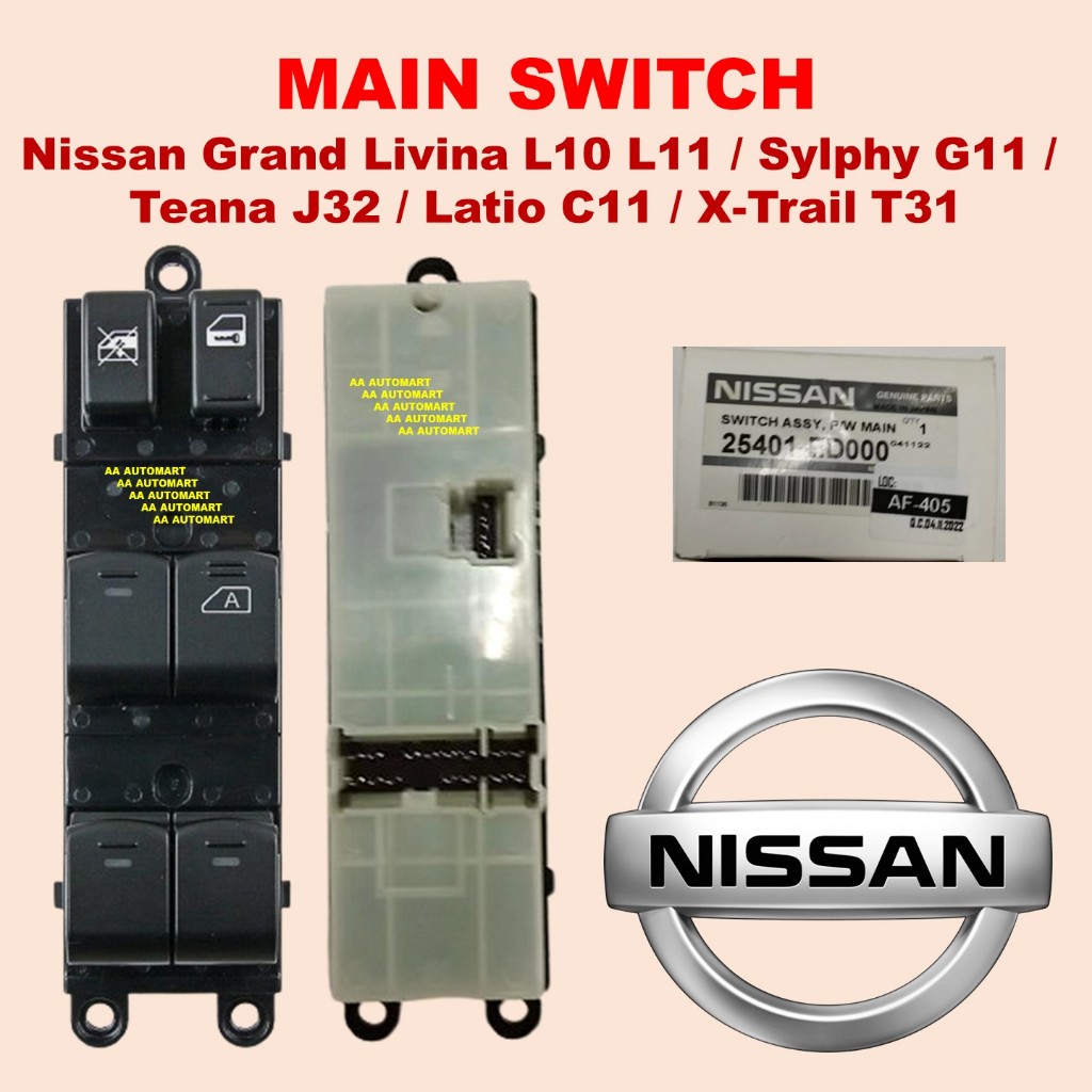 ORIGINAL Nissan Grand Livina L10 L11 / Sylphy G11 / Teana J32 / Latio ...