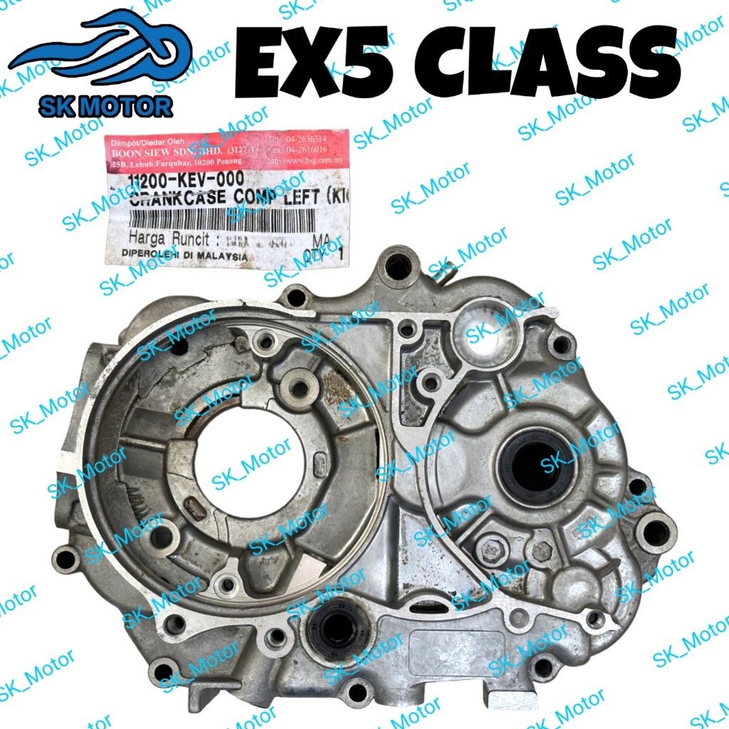 Honda EX5 CLASS 100 Original Crankcase Left Kiri Casing Kotak Engine ...