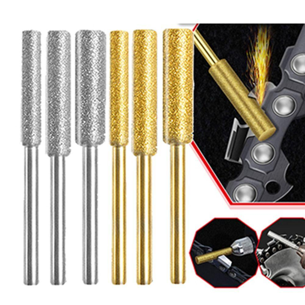 MKR Diamond Coated Cylindrical Burr 4/4.8/5.5mm Chainsaw Sharpener ...