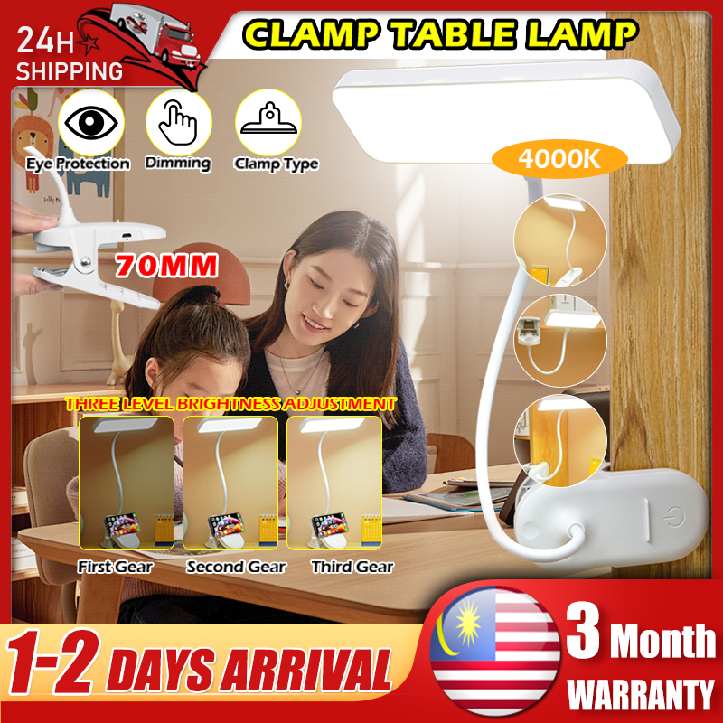 3 Color Study Table Lamp Eye-Caring LED Desk Lamp Adjustable LED ...