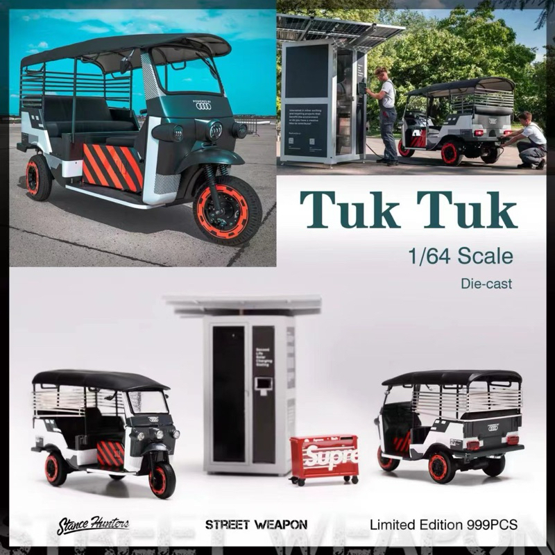Stance Hunters 1/64 Thailand Tuk Tuk - Audi Design With Charging Station & Tool Box | Shopee ...