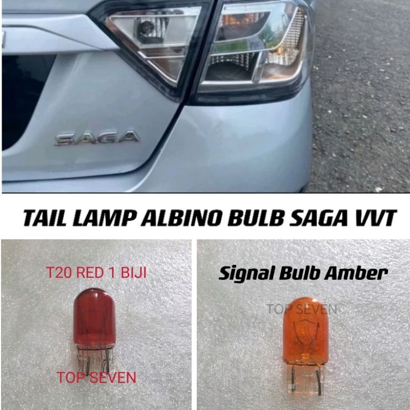 Tail Lamp Albino Bulb Red Saga VVT Lampu Belakang Putih Saga VVT Mentol Merah | Shopee Malaysia
