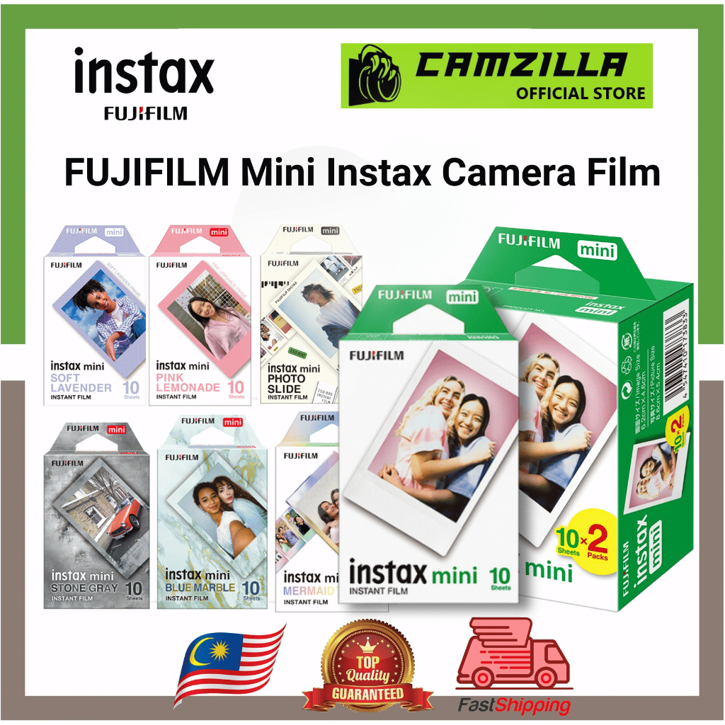 Fujifilm Instax Mini Film Twin & Single Packs For Instax Mini EVO Mini ...