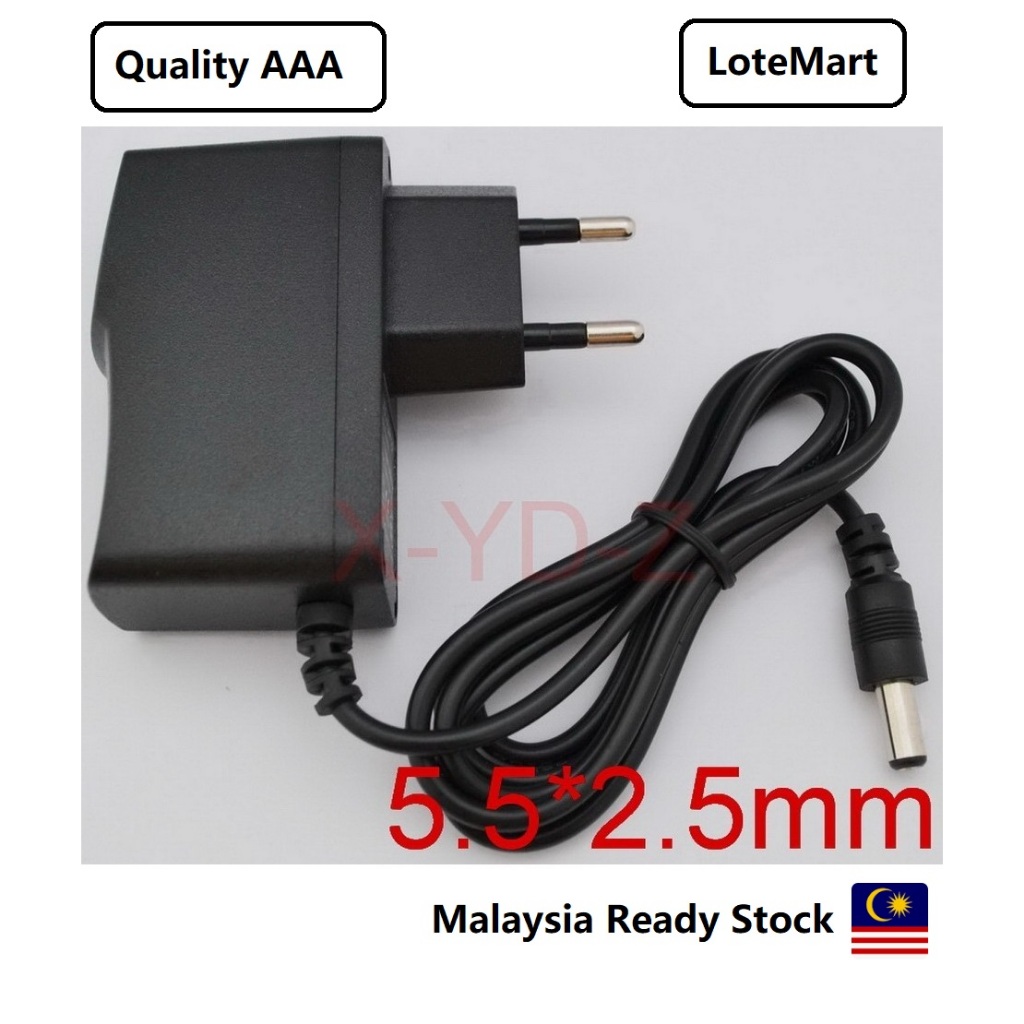 [ReadyStock] Modem & TV BOX Premium Quality 12V-1A AC/DC Power Adapter ...