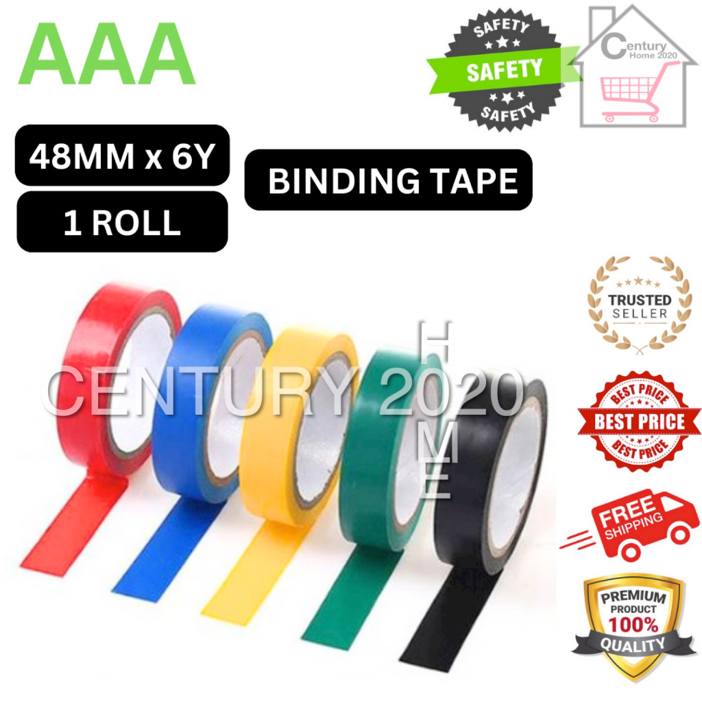 AAA Colour Binding Tape / Cloth Tape Adhesive Tape 24mm | Shopee Malaysia