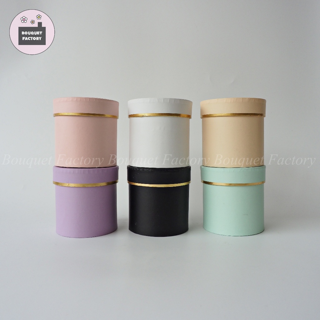 Mini Round Shape Box Mini Flower Box Small Gift Box Kotak Bunga 小花盒 迷你花盒 花桶 | Shopee Malaysia