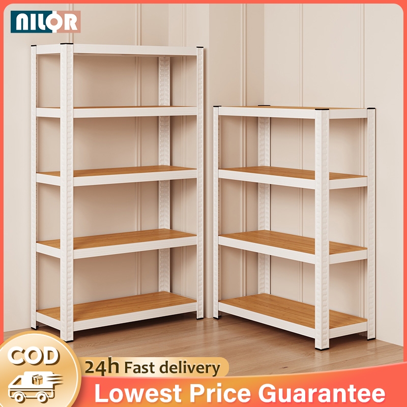 White Boltless Rack Murah Rak Home Store Storage Rack Shelf Warehouse ...