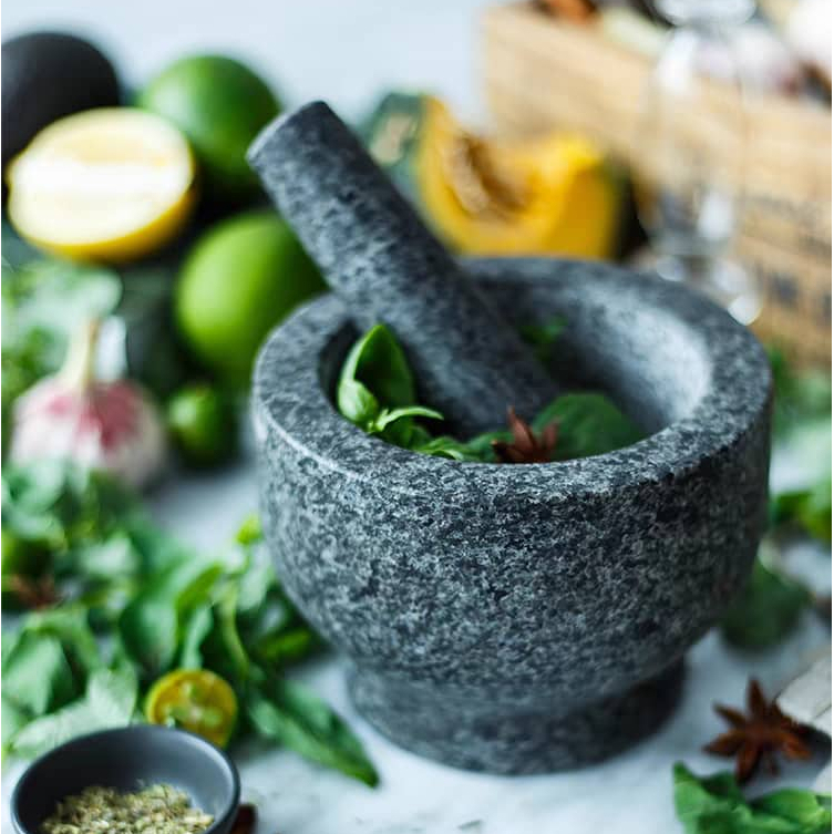 Plastic Mortar Press Garlic Hammer And Bowl 压蒜锤和碗 | Shopee Malaysia