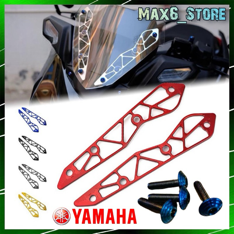 Yamaha XMAX250 V2 Windshield Bracket CNC Alloy With Screw Titanium Set ...