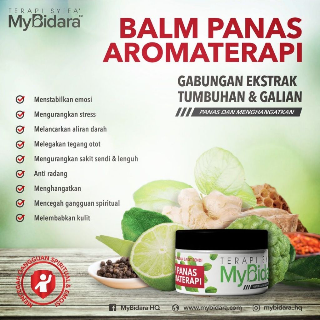 MyBidara Balm Panas/ Dingin / Spray Haruman Fabrik My Bidara | Shopee ...