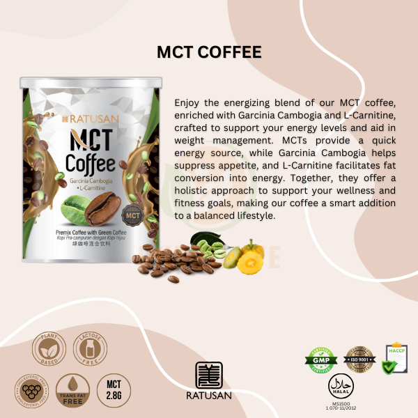 RATUSAN MCT COFFEE MCT 咖啡 300g | HALAL CERTIFIED | Shopee Malaysia