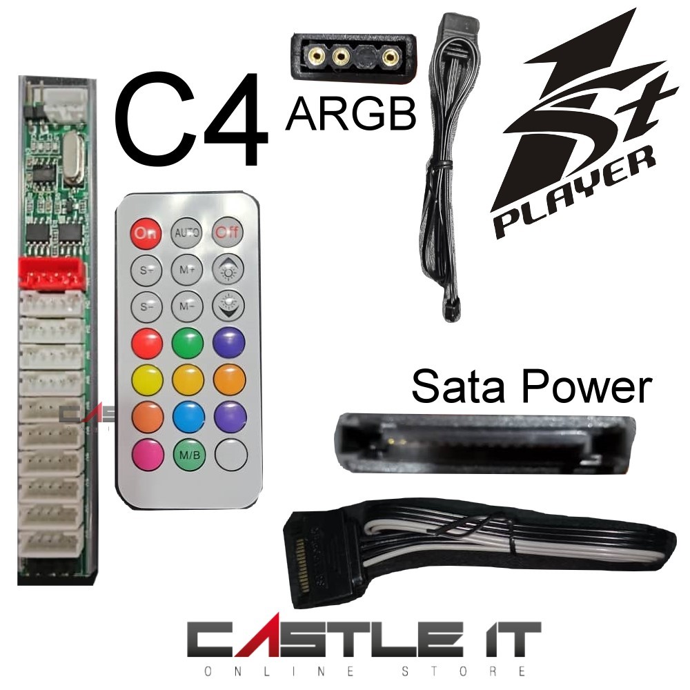 1st Player Fan Hub 10 Ports ARGB RGB C2 C4 With Remote Control C3 F2 FB ...