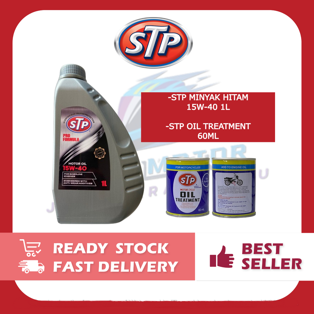 STP 15W40 MINYAK HITAM MOTOSIKAL 1L LUBRICANTS MINYAK ENGINE OIL LUBE ...