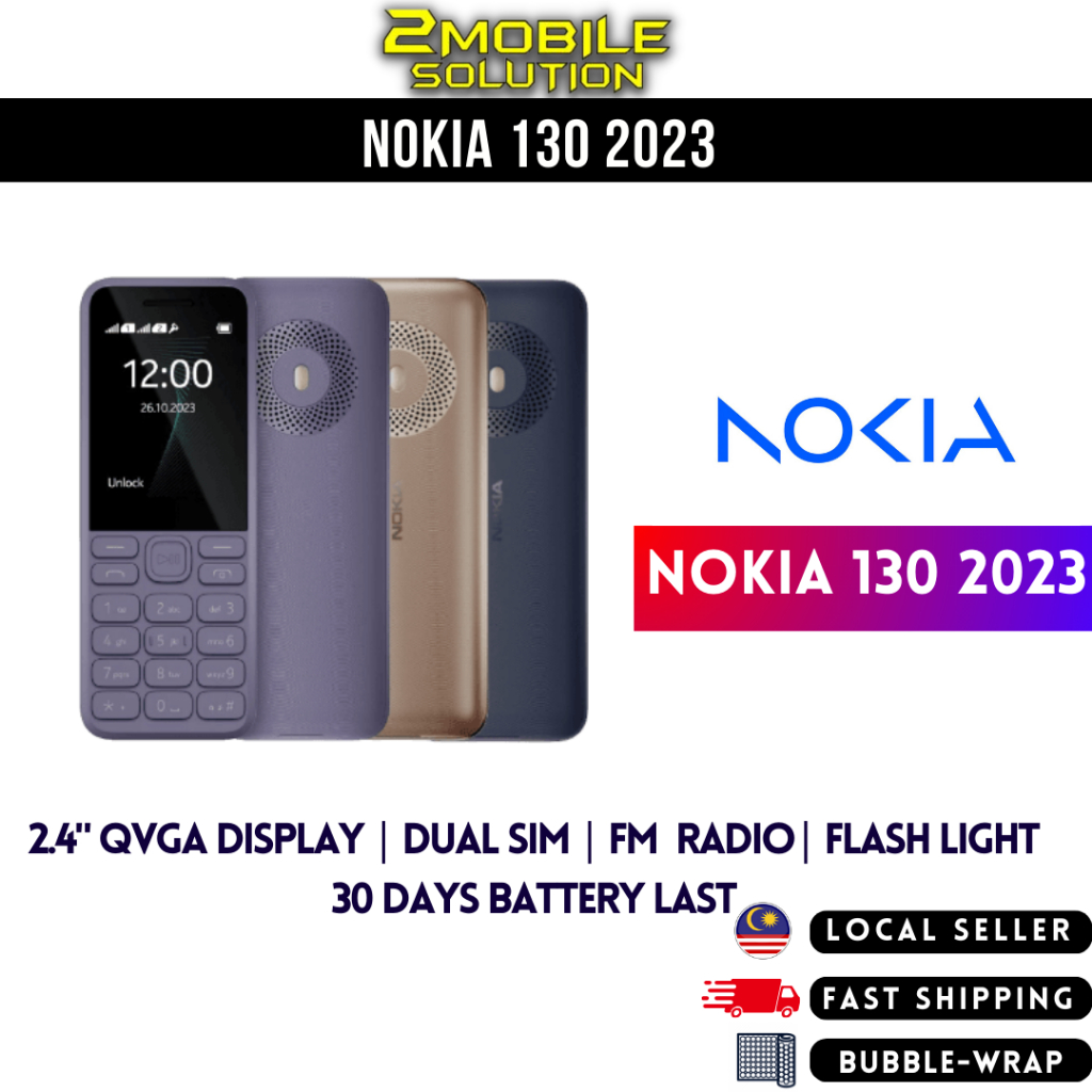 NOKIA 130/150 2023 [2.4" QVGA Display | Dual sim | FM Radio| Flash ...