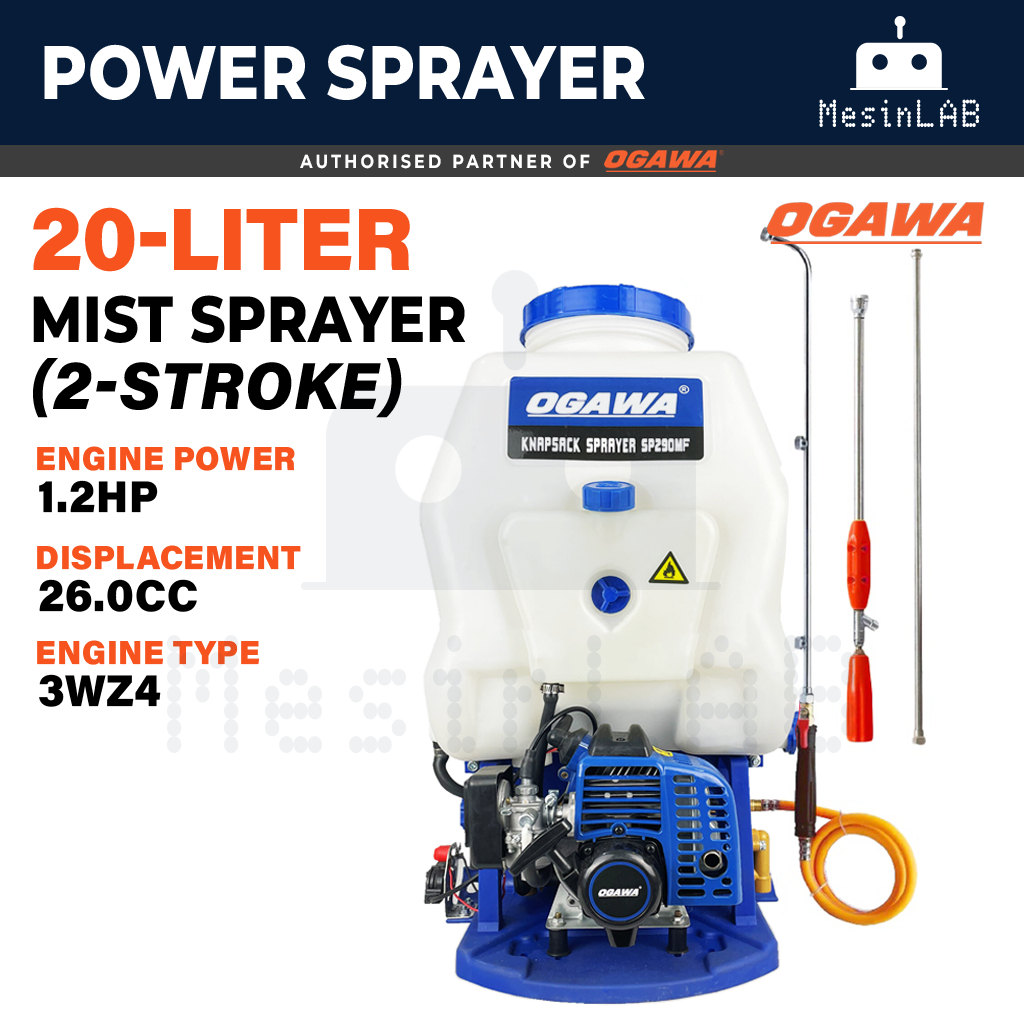 Ogawa 20L Knapsack Mist Sprayer Pump SP268MF (2-Stroke) Petrol Engine ...