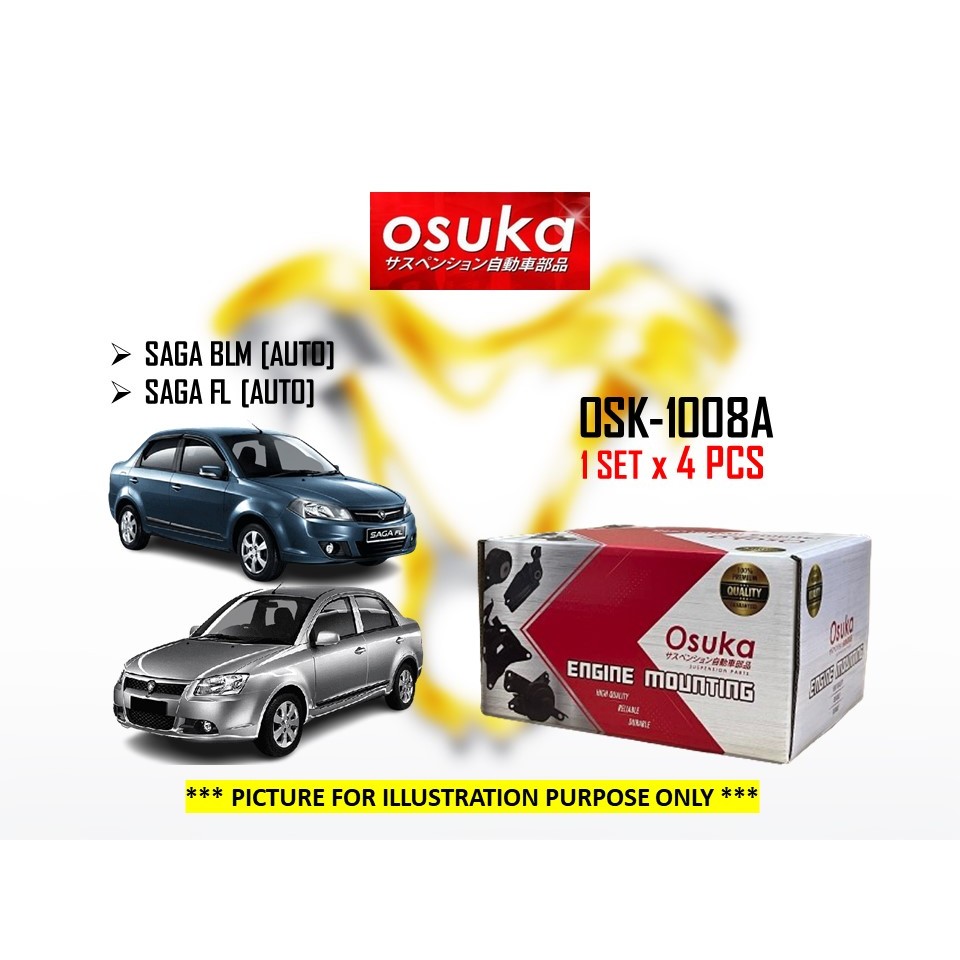 OSUKA - Proton Saga BLM Saga FL Engine Mounting Kit Set Auto & Manual ...