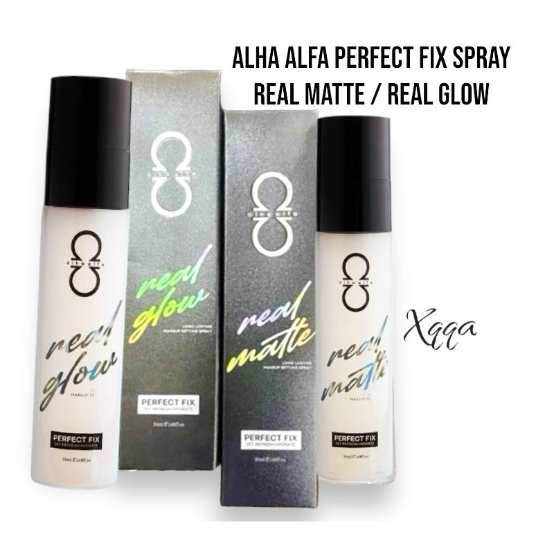 ALHA ALFA perfect fix setting (real glow / real matte) spray primer ...