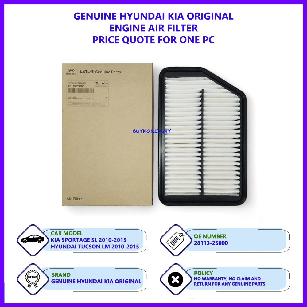 Hyundai Tucson LM / Kia Sportage SL 2010-2015 Genuine Hyundai Mobis ...