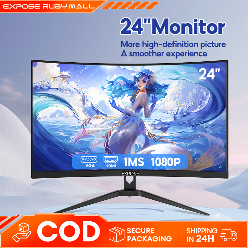 Monitor PC 24 Inch Gaming Monitor IPS Monitor LED Computer Monitor VGA ...