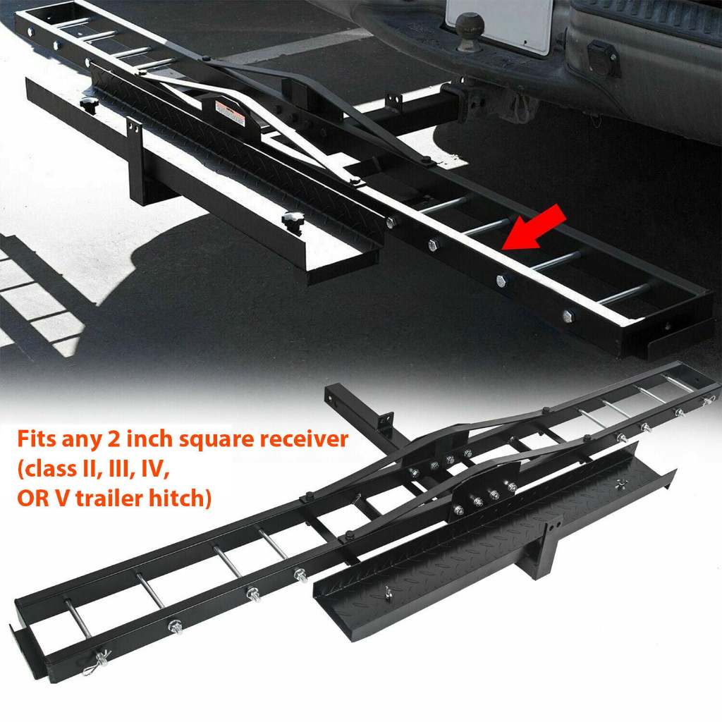 New Shop Discount🔥75" Motorcycle Dirtbike Carrier Hauler Hitch Mount ...