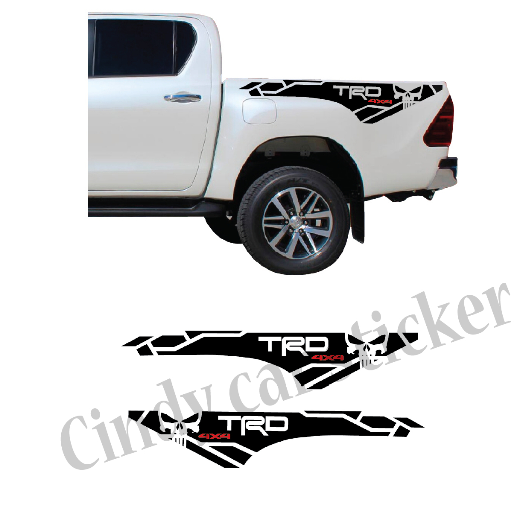 TOYOTA HILUX TRD SIDE BODY STICKER 2PCS | Shopee Malaysia