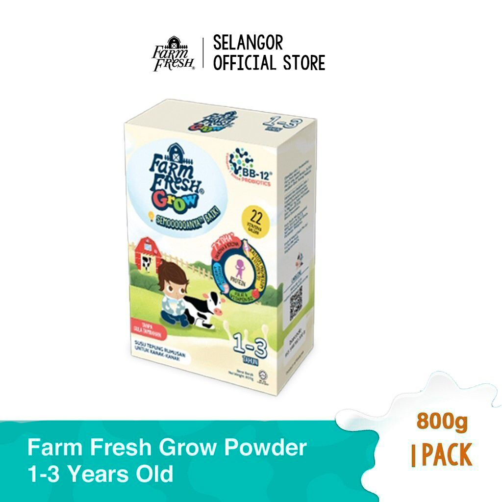 Farm Fresh Grow Powder 1-3 Years Old 800g | Shopee Malaysia