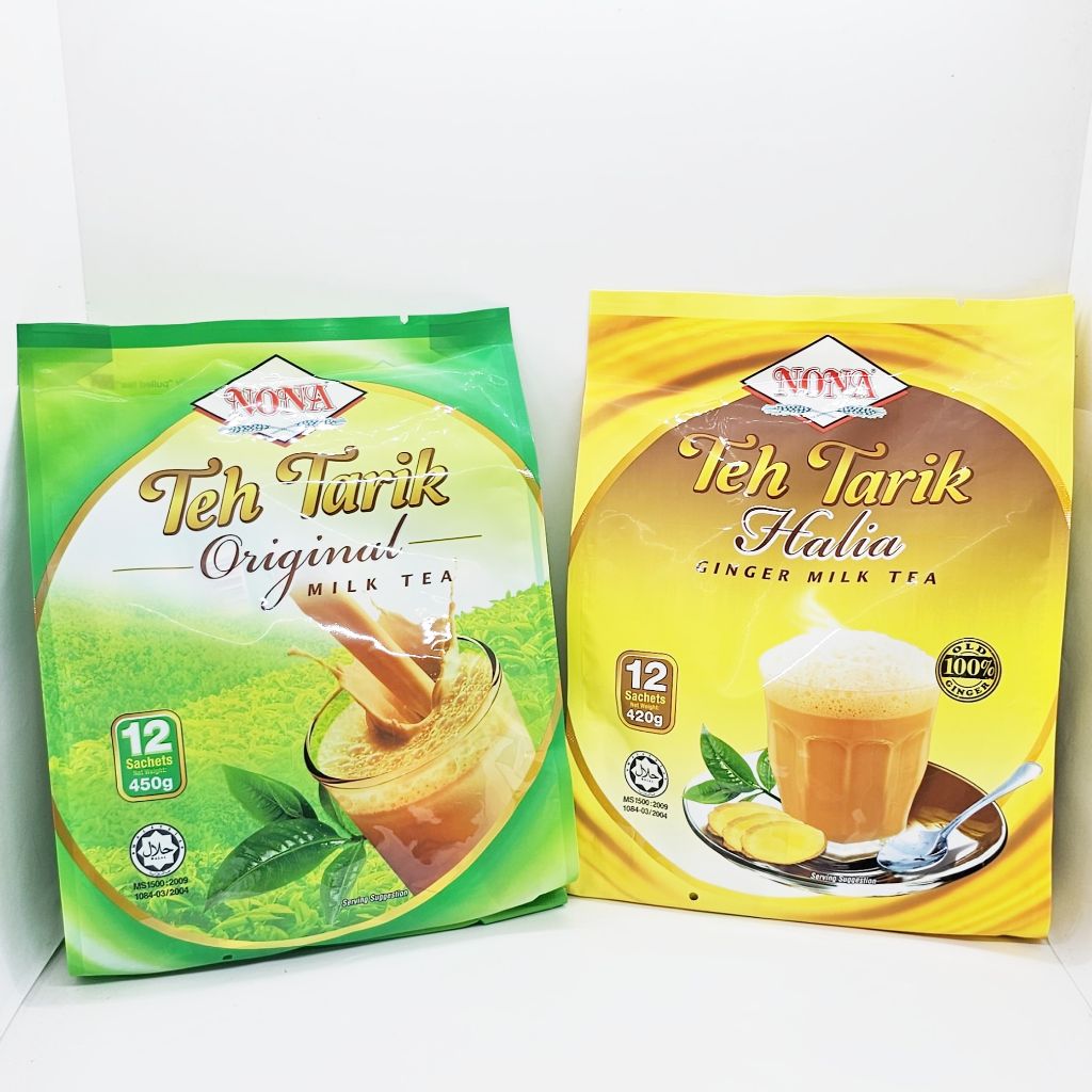 Nona Teh Tarik Original dan Halia (12's) Original Milk Tea & Ginger ...