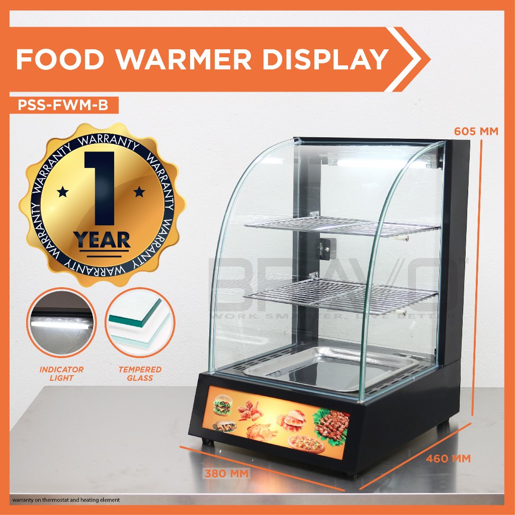 Food Warmer Display Pemanas Makanan Warmer Showcase Commercial Food ...
